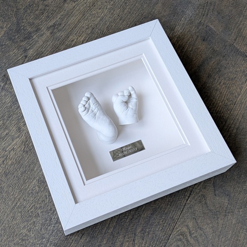 Classic 8x8" Square White Frame - Everlasting Castings