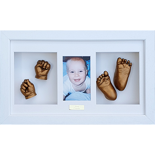 Luxury SOFTWOOD 18x10" Triple White Frame - Everlasting Castings