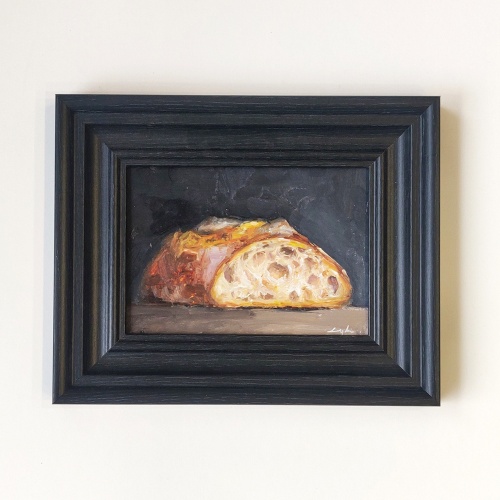 Paul Strydom Framed Original Oil Painting - Bread - Everlasting Castings