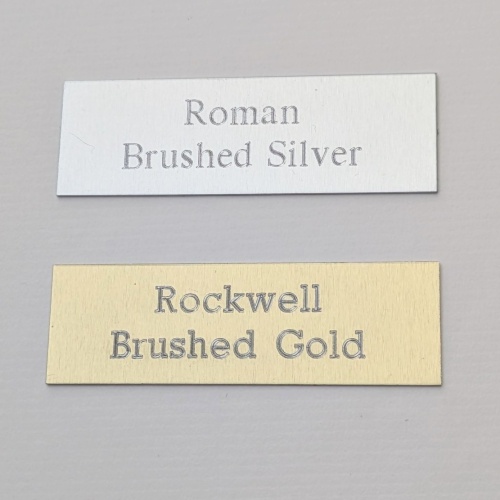 Engraved Name-plate - 18 chars per line - Everlasting Castings