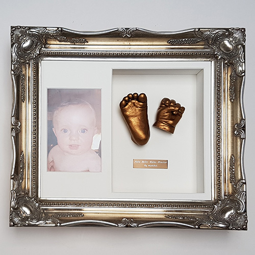 Luxury Vintage 12x10" Double Platinum Frame - Everlasting Castings