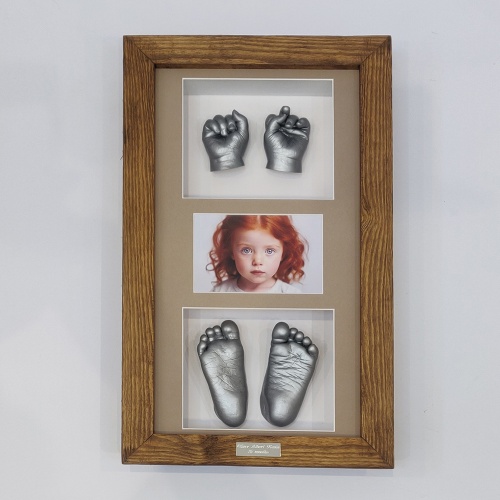 Deep 18x10" Triple Cottage Oak Frame - Everlasting Castings