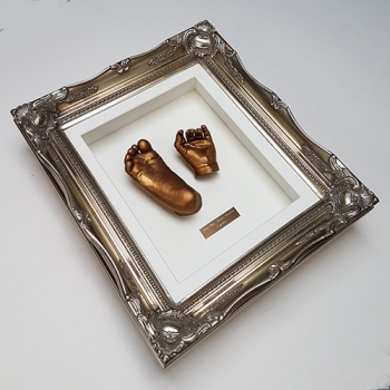 Luxury Vintage 12x10" Single Platinum Frame - Everlasting Castings